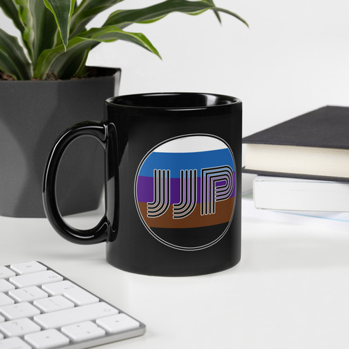 Black Glossy Mug JJP Circle Logo | The Jiujitsu Project