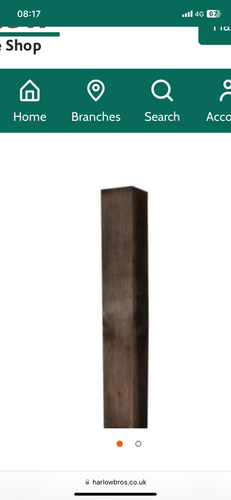 Wooden Posts 8ft 75x75 | SLS