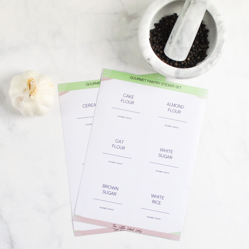 Gourmet Pantry Sticker Set | TheLittleLabelLady