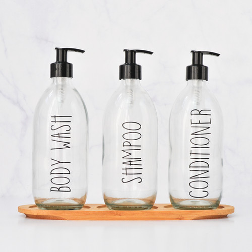 Luxury 3 Bottle Combo - Clear | TheLittleLabelLady