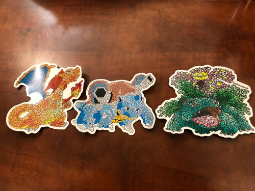 Sacred Pokemon stickers by Andrew Humphrey FULL SET | Many Visions