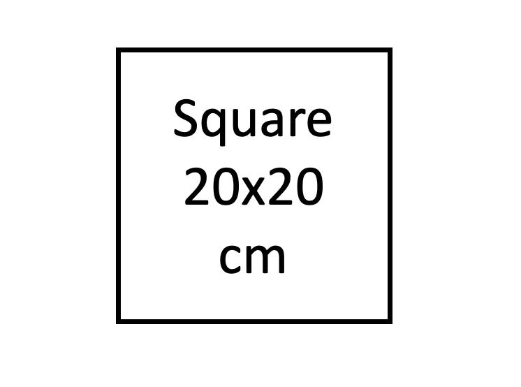 20cm Square IPSC Steel Target | Ipsc Gear