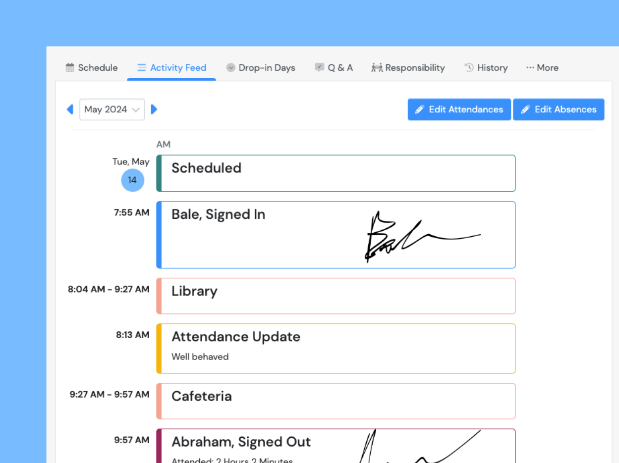 Track child activity within your child care program with Arux