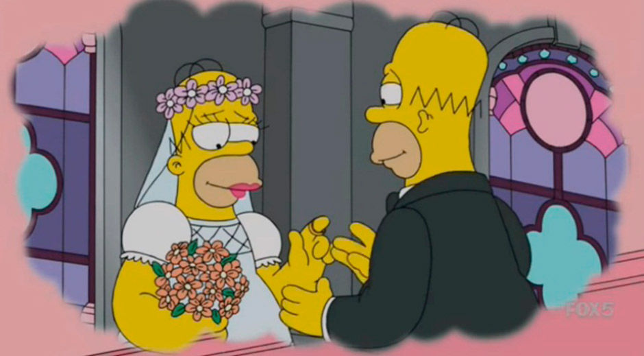 Bodas en serie: "Los Simpson"