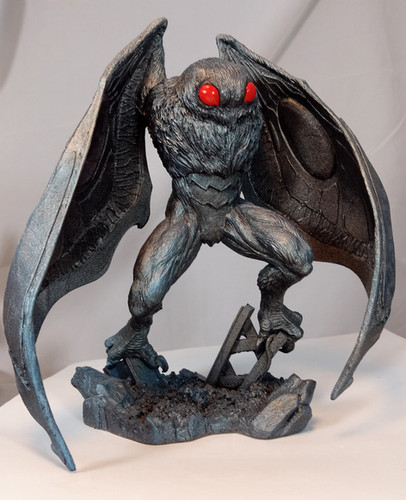 MOTHMAN – SILVER ANNIVERSARY EDITION 9” RESIN STATUE | timebombtoys