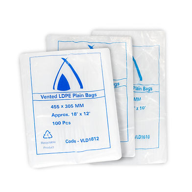 LDPE Plain Vented Bags