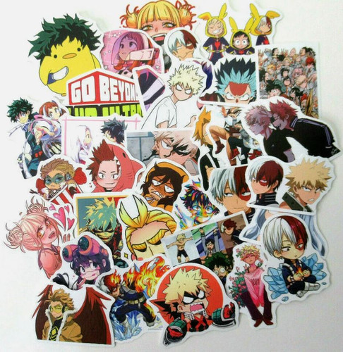 50pc Type A My Hero Academia MHA Laptop PS4 PC XBOX Character Stickers ...