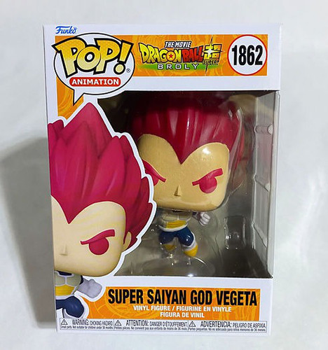 Dragon Ball Super: Broly Super Saiyan God Vegeta Funko Pop! Vinyl ...