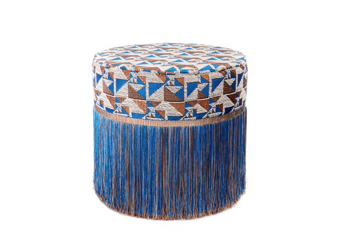 Blue Eli Ottoman Pouf 50 | Couture 2024