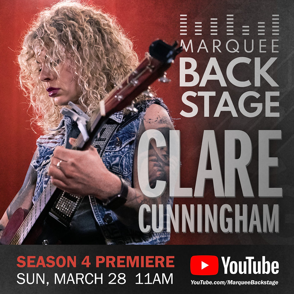 Clare Cunningham debuting on 'Marquee Backstage' Sunday 28th March 2021