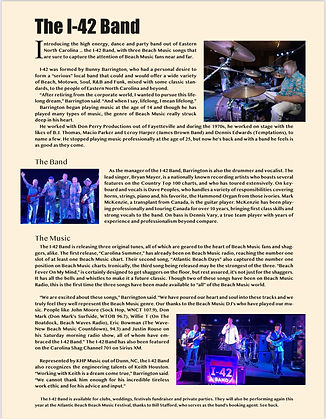 Press Kit | The I-42 Band