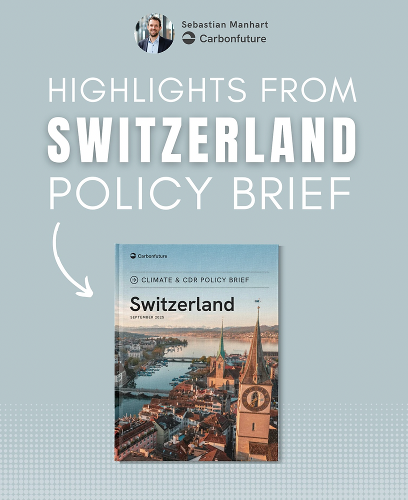 🇨🇭 Want to make sense of Switzerland’s pioneering approach to CDR? 🇨🇭