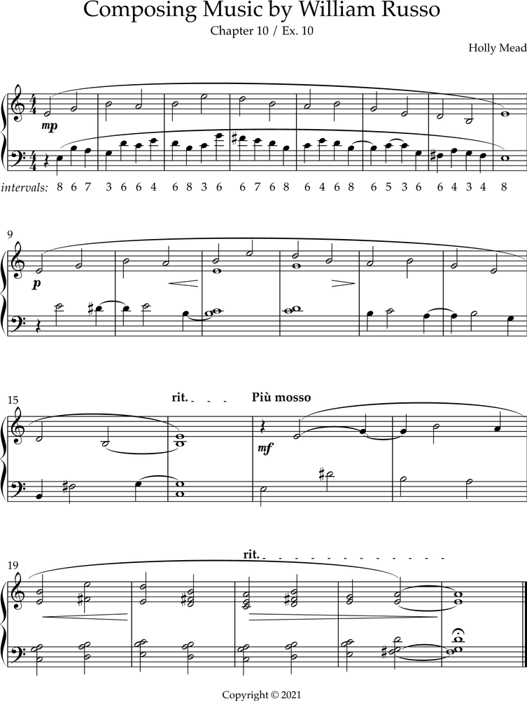 Composing Music by William Russo: Chapter 10 (cont.)