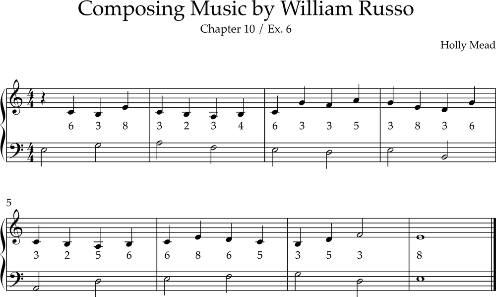 Composing Music by William Russo: Chapter 10 (cont.)
