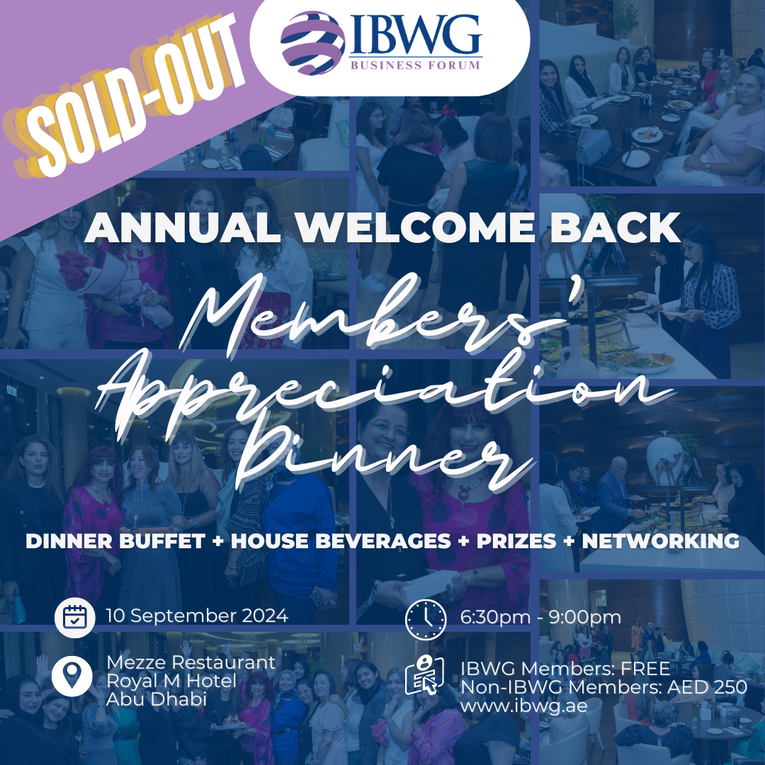 Annual Welcome Back "Members' Appreciation" Dinner | IBWG Business Forum