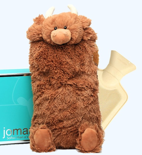 Highland Coo Cover Brown & Hot Water Bottle | Jomanda