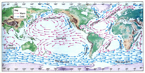 Les mouvements des courants marins | tpe2016-meteo