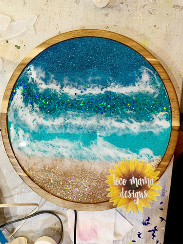 Wooden Lazy Susan, Approx 11 inch | Loco Mama Designs