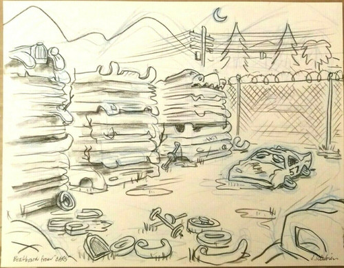 Disney Pixar Cars Animation Art Drawing Storyboard Signed Jorgen ...