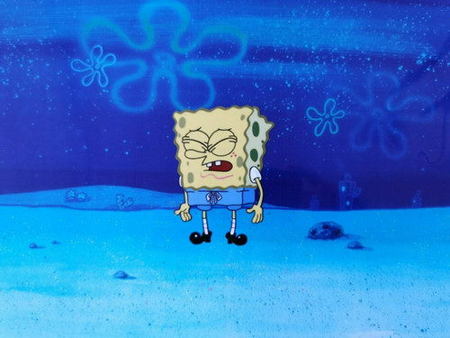 Nickelodeon TV SpongeBob Sponge Bob Animation Art Production Cel #114 ...