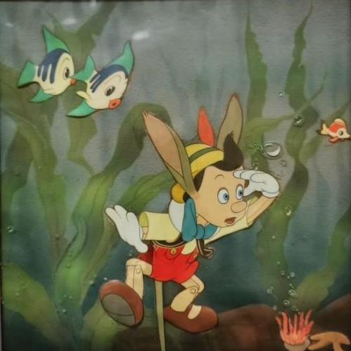 Pinocchio Underwater Courvoisier Cel | Premier Animation