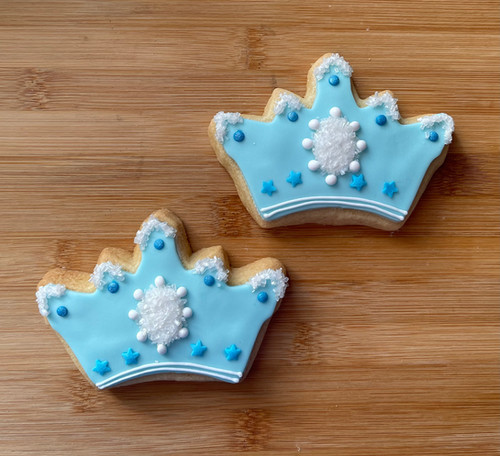 Princess Frozen Blue Theme Biscuits | Baroness Bakery