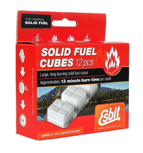 Esbit Solid Fuel Cubes 12/ Pieces- ES100104 | survivalsuppliesplus