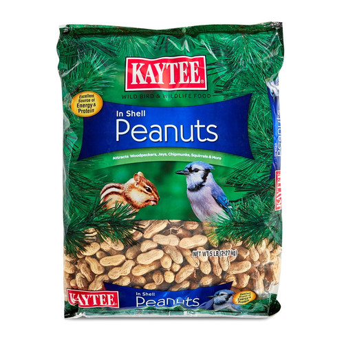 Kaytee In Shell Peanuts Wildlife and Wild Bird Food, 5 lb. Bag, Dry, 1 ...