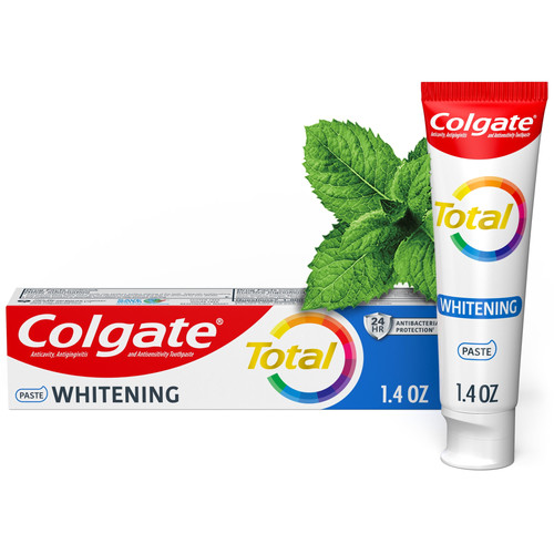Colgate Total Whitening Travel Toothpaste, Travel Size Toothpaste, Mint ...