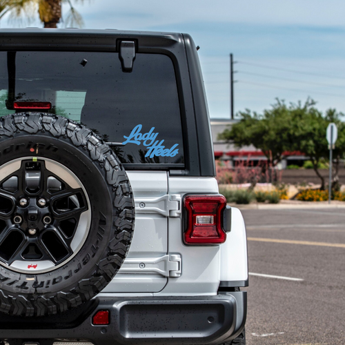 Lady Heels Staggered Decal | Bright Love Designs