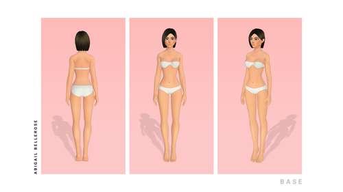 Abigail Bellerose: Base Mesh | Stellar Game Assets