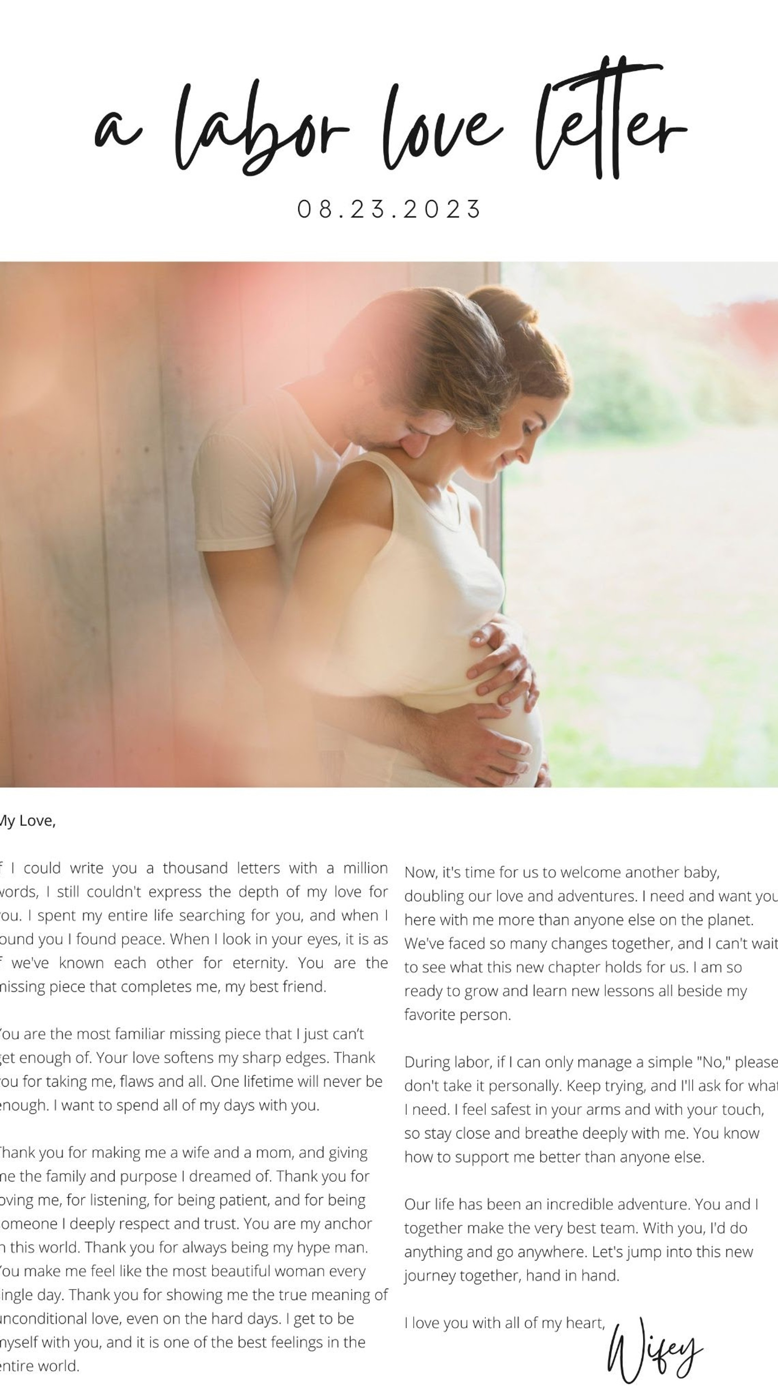 Labor Love Letters Are Magic: Exploring Their Significance and Why You Should Write One