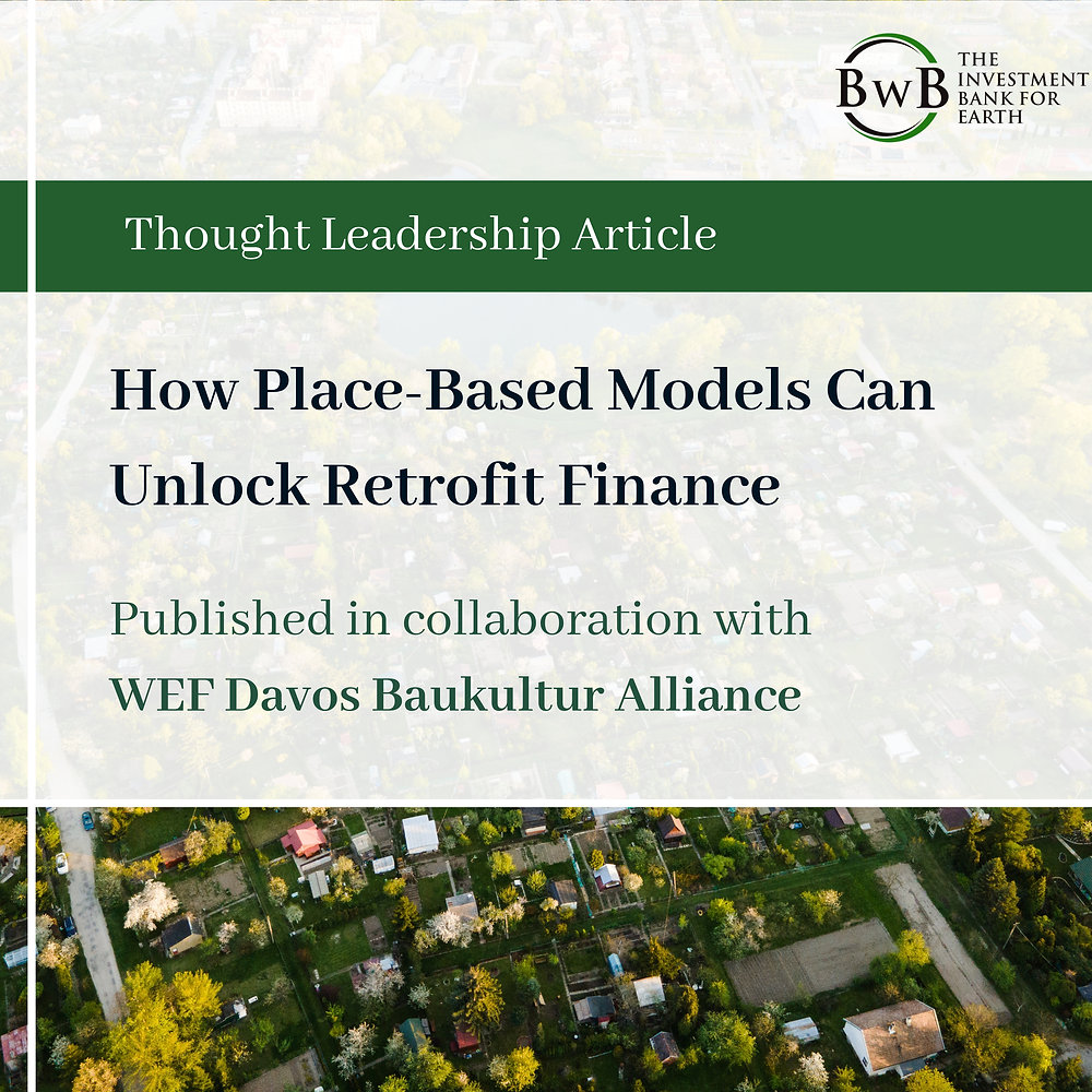 How place-based models can unlock retrofit finance?