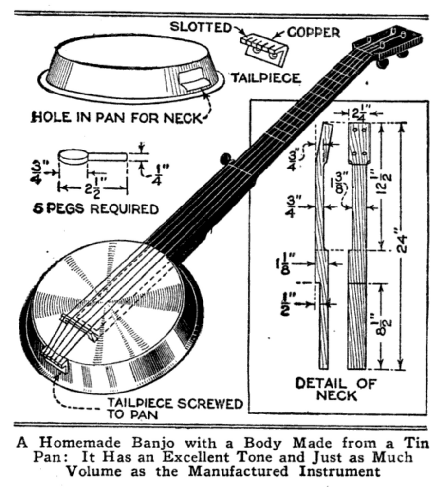 Make a Tin Pan Banjo - 1923