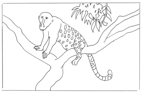 Alexis Rockman Original Coloring Book Drawing | RxART