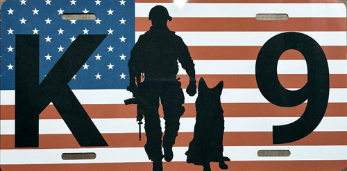 K9 license plate | Beyond Therapy Desig