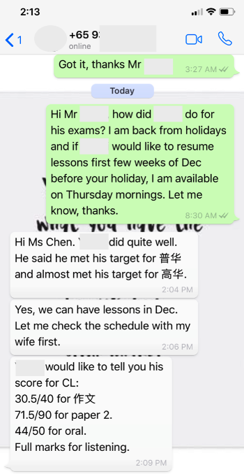 Higher Chinese Tuition Singapore | Ms Chen's Higher Chinese