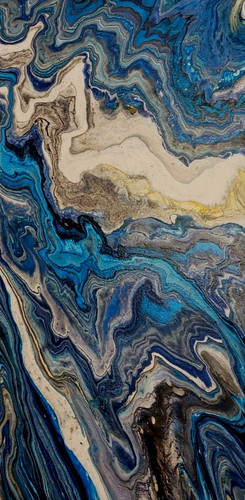 Blue Gold Geode | JP Acrylic Studio