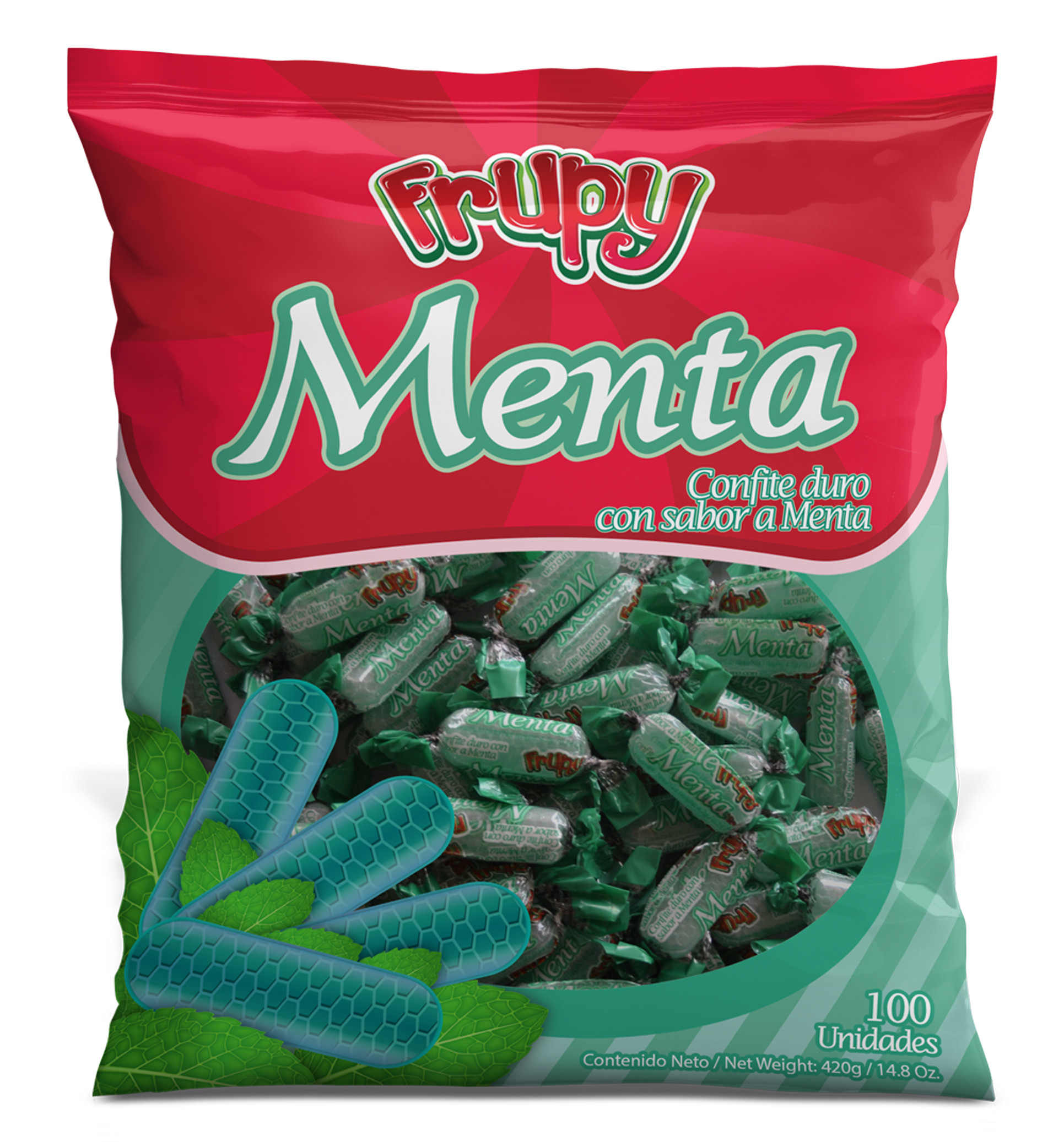 Confite Frupy Menta 100uds | Distribuciones Horiz