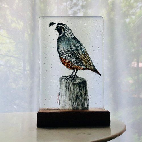 "Justin" glass panel | 2025 WL