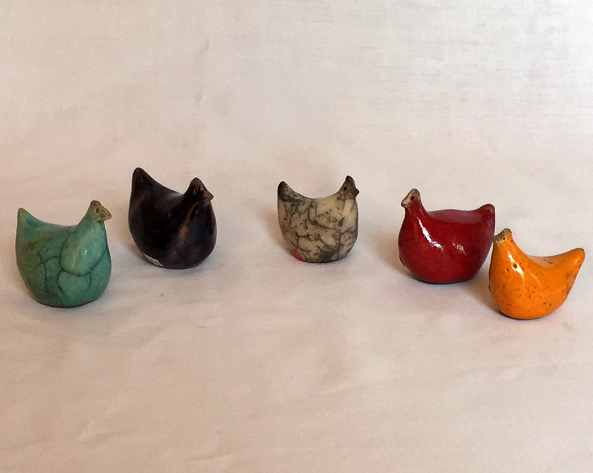 Nathalie Hamill Raku animals