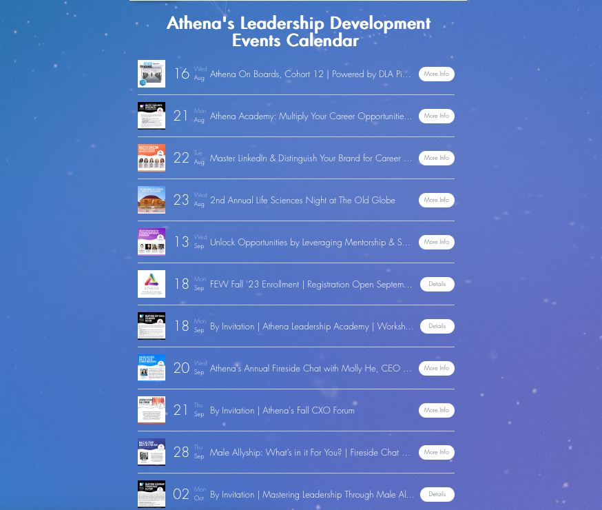 Athena | Leadership Programs