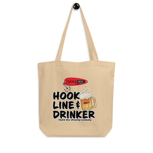 Hook Line and Drinker - Eco Tote Bag | Tackle Box Brewing