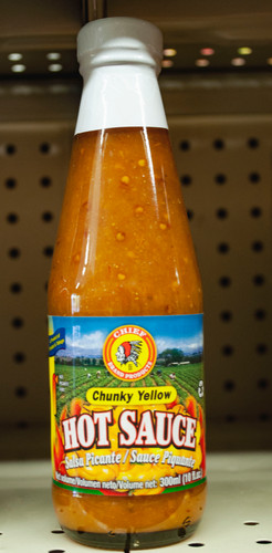 Chunky Yellow Hot Sauce | SaYum Jamaican Food