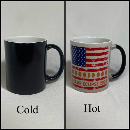 2024 Solar Eclipse Flag Color Changing Coffee Mug | Spaceshots, LLC
