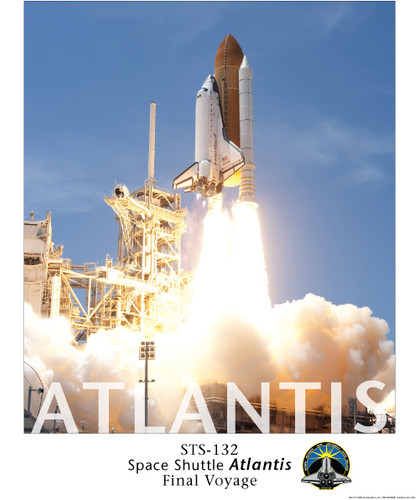 Atlantis Shuttle Day Launch STS-132 Poster | Spaceshots, LLC