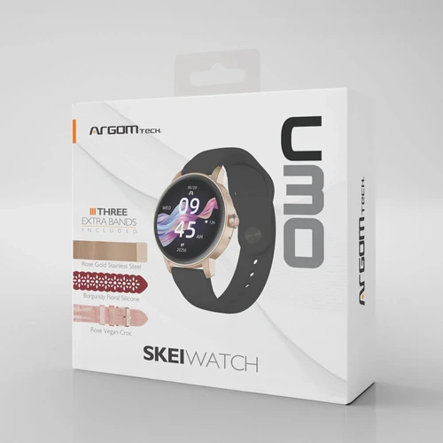 Smartwatch Argomtech C30 Oro Rosado - 3 correas adicional | Nexo SRL.