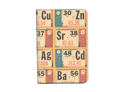Periodic Table Vintage/Antique Print Pocket Notebook | American Pigeon