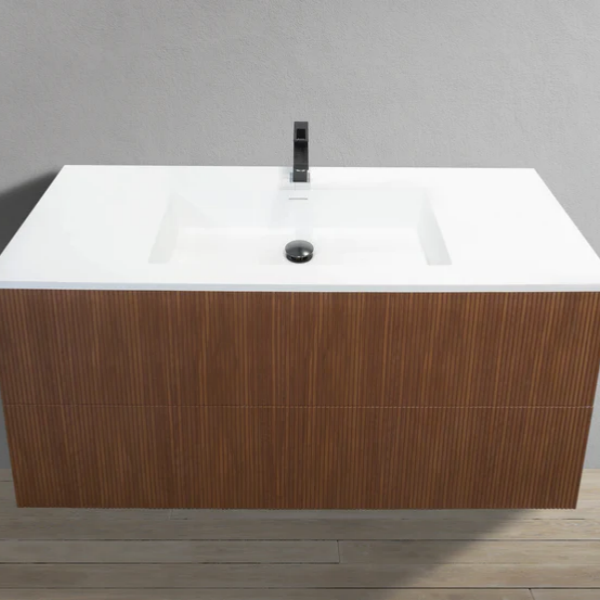 BMC 1200CH - 47" Floating Vanity w/ Fluted Design, Various Colors ...