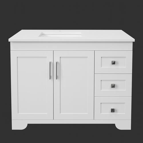 Orlando 36 x 19 inch Vanity in White | Vanity Depot